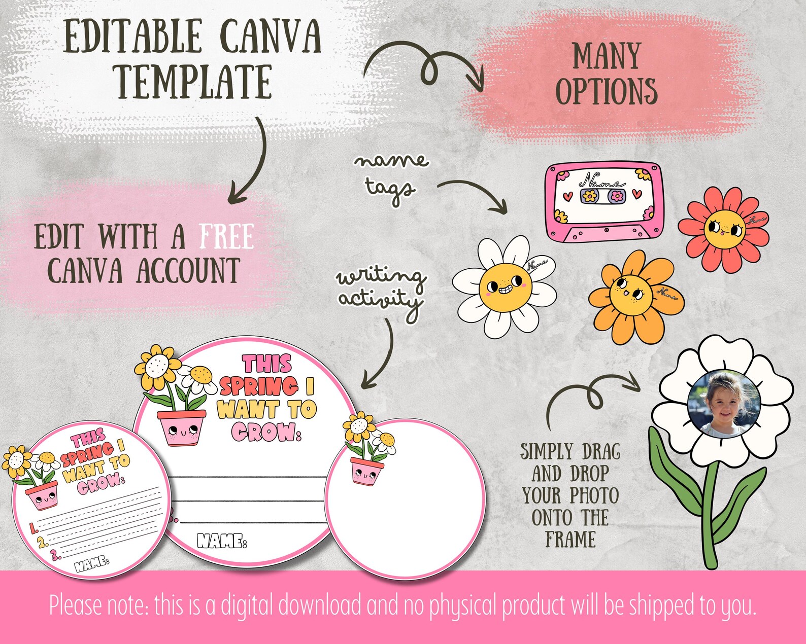 Spring Bulletin Board Ideas Pink April March Bulletin Board Kit Door ...