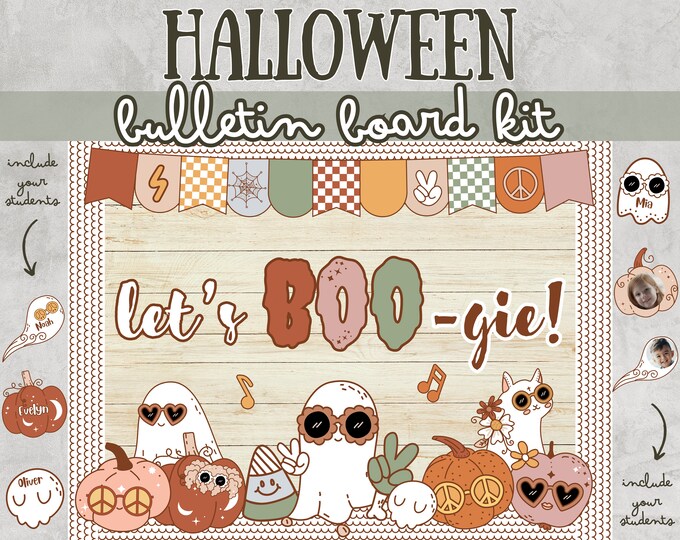 Ghost Truck - Fall - Halloween - October Bulletin Board Kit - Etsy
