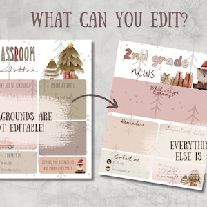Winter Classroom Newsletter Template Canva Classroom Newsletter for ...