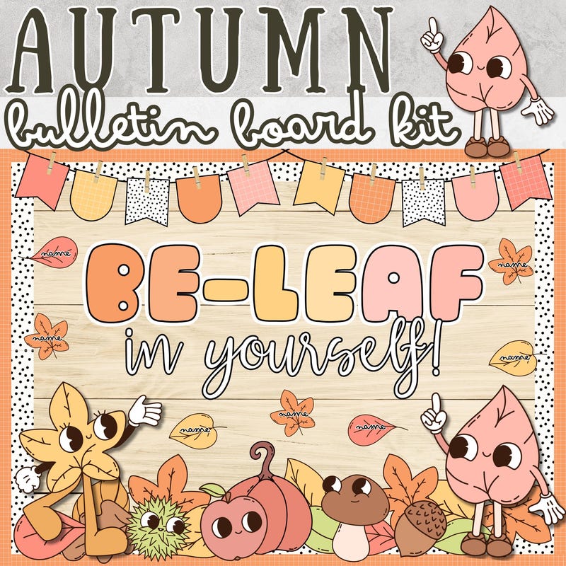 Be Leaf in Yourself Bulletin - Etsy