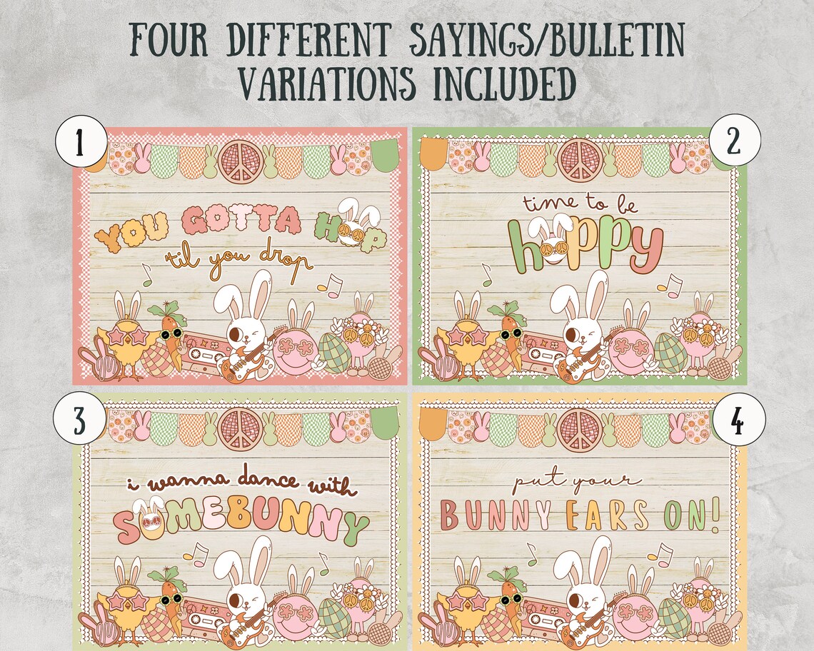 Easter Bulletin Board Kit April Bulletin Board Spring Bulletin Board ...