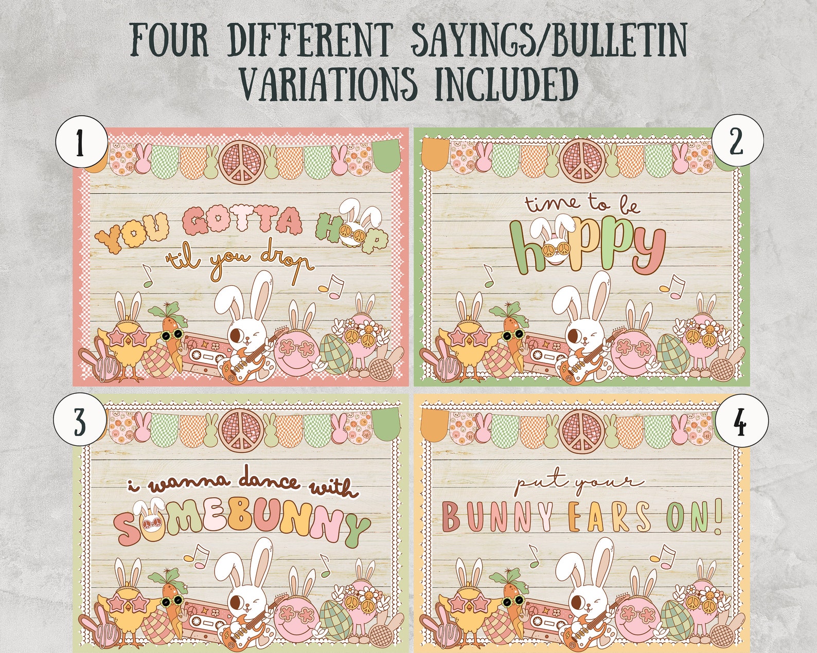 Easter Bulletin Board Kit April Bulletin Board Spring Bulletin Board ...