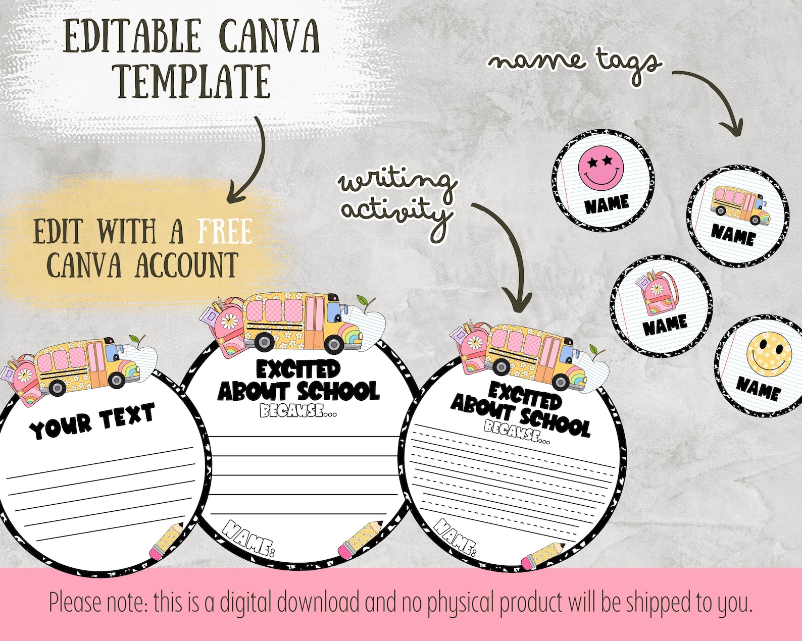 Welcome Back to School Bulletin Board Kit Ideas Composition Notebook ...