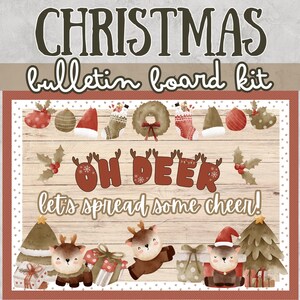 Christmas Bulletin Board Kit December Winter Bulletin Board Kit ...