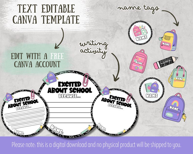 Welcome Back to School Bulletin Board Kit Composition Notebook School ...
