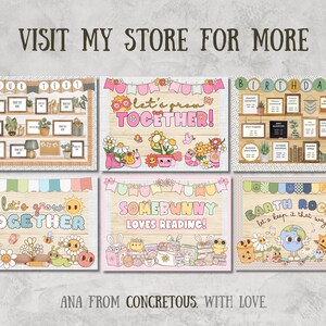 Spring Easter Bulletin Board Ideas April March Bulletin Board Kit Door ...