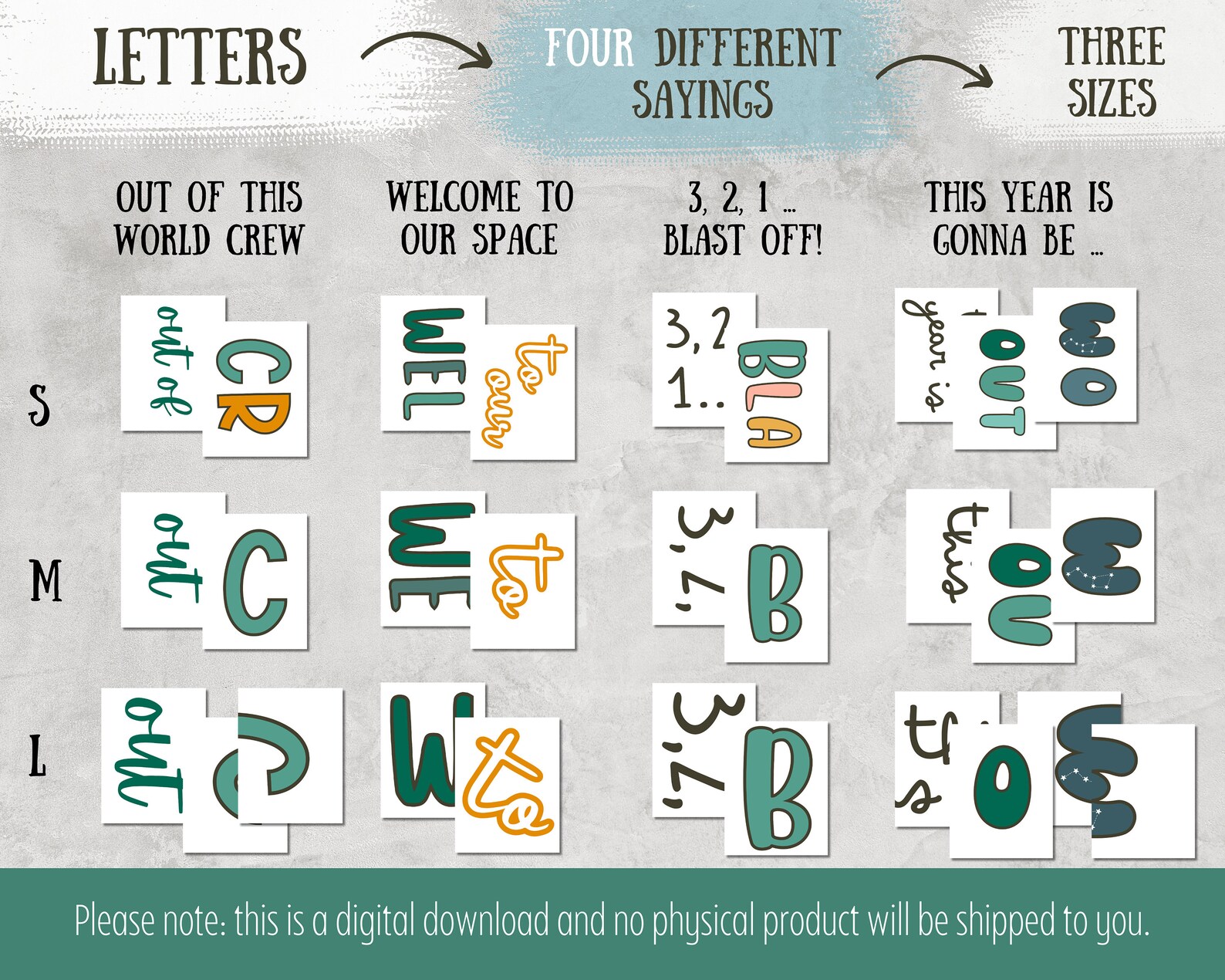 Space Back to School Bulletin Board Kit Welcome Back to School ...