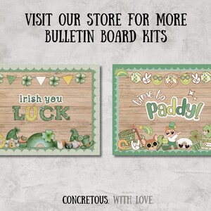 Saint Patrick's Day Bulletin Board Kit March Bulletin Board Spring ...