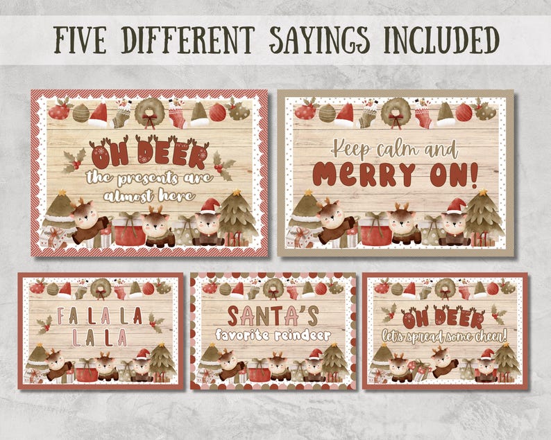 Christmas Bulletin Board Kit December Winter Bulletin Board Kit ...