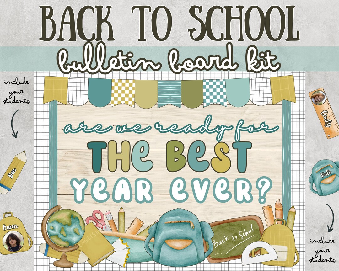 Welcome Back to School Bulletin Board Kit Back to School Classroom ...