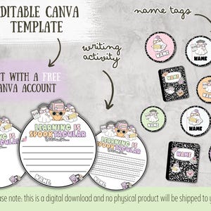 Halloween Bulletin Board Kit Composition Notebook School Supplies ...