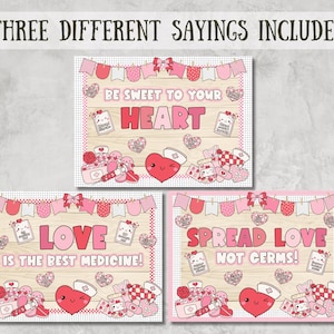 School Nurse Valentine's Day Bulletin Board Kit Ideas Healthy Habits ...