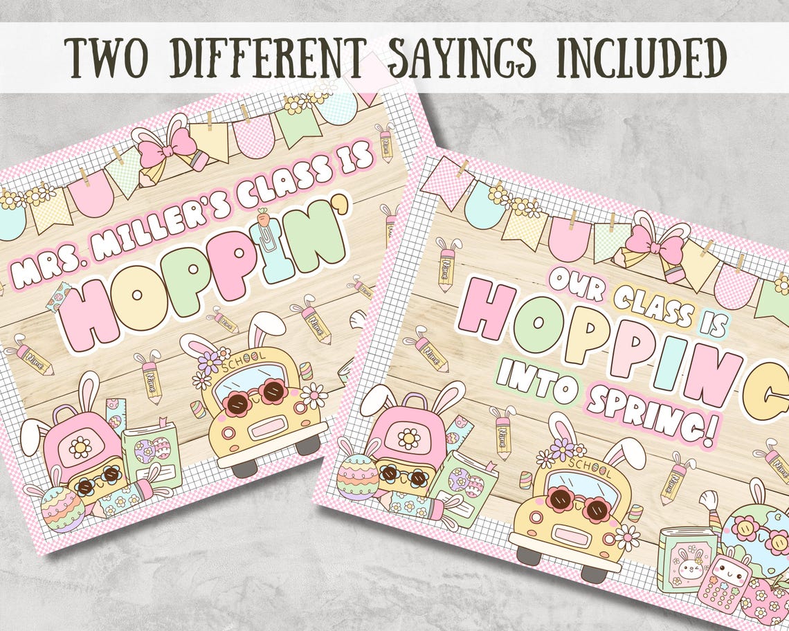 Easter Bulletin Board Ideas Spring April March Bulletin Board Kit Door ...