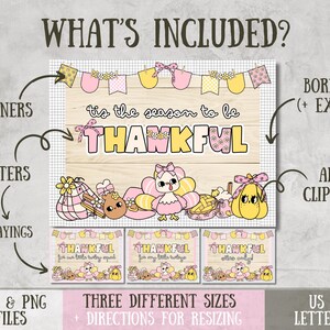 Thanksgiving Bulletin Board Kit Fall Bulletin Board November Bulletin ...