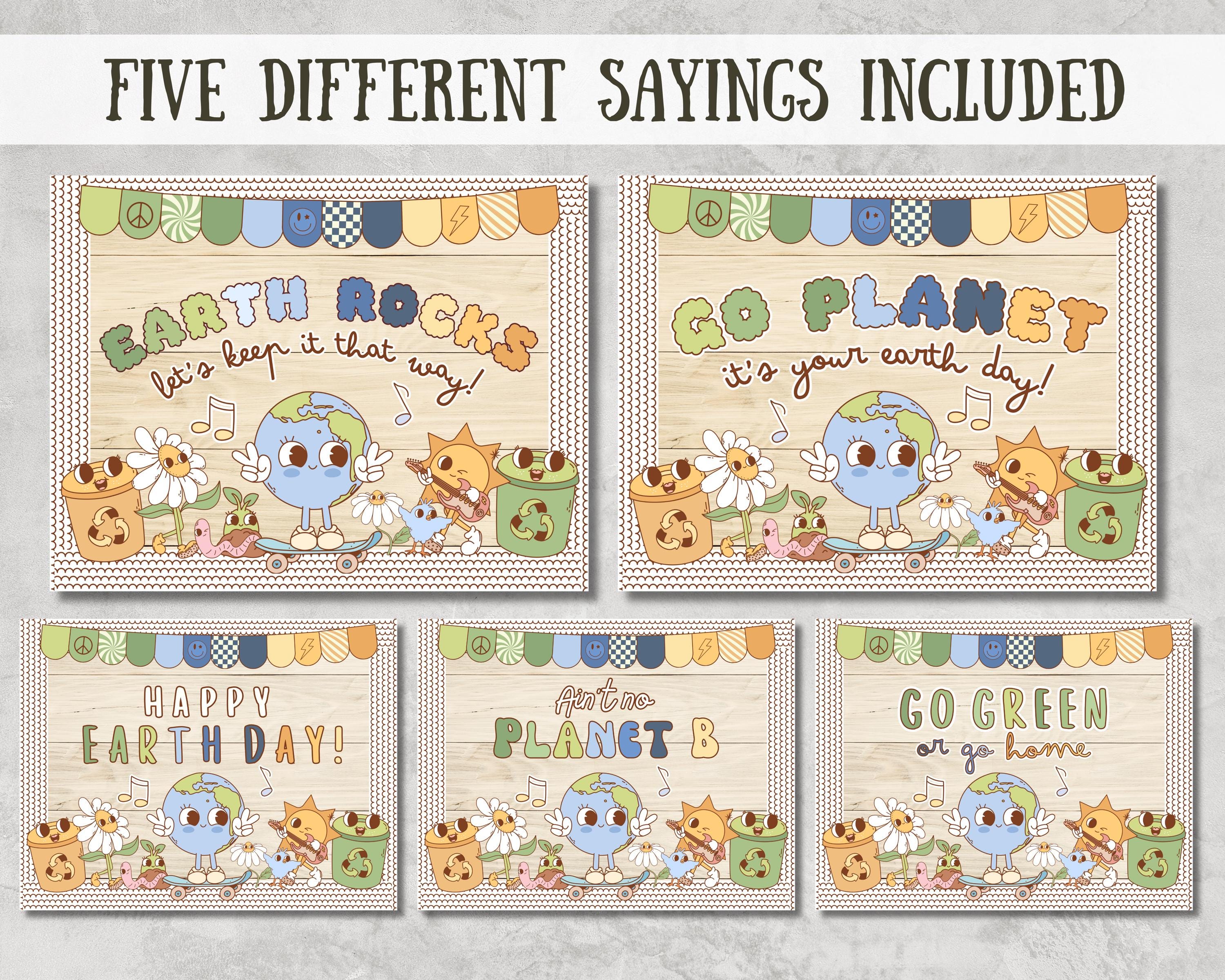 Earth Day Bulletin Board Kit April Bulletin Board Kit Spring Bulletin ...