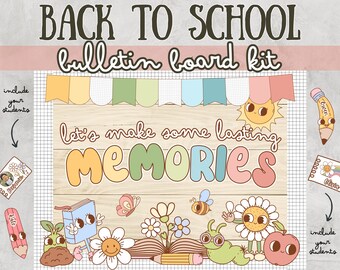 Back to School Bulletin Board Groovy Classroom Decor Bulletin Board ...