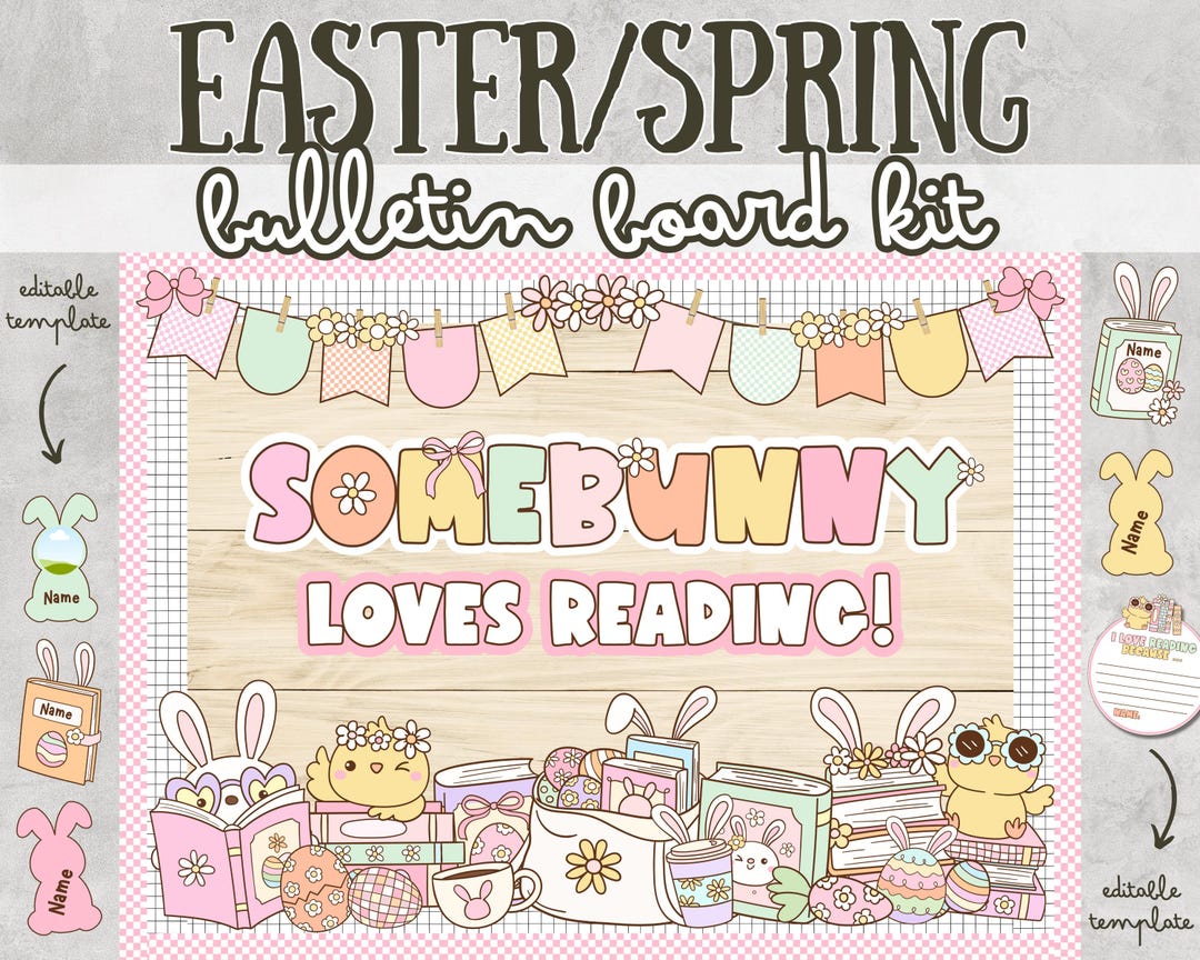 Reading Easter Bulletin Board Ideas Spring April March Bulletin Board ...