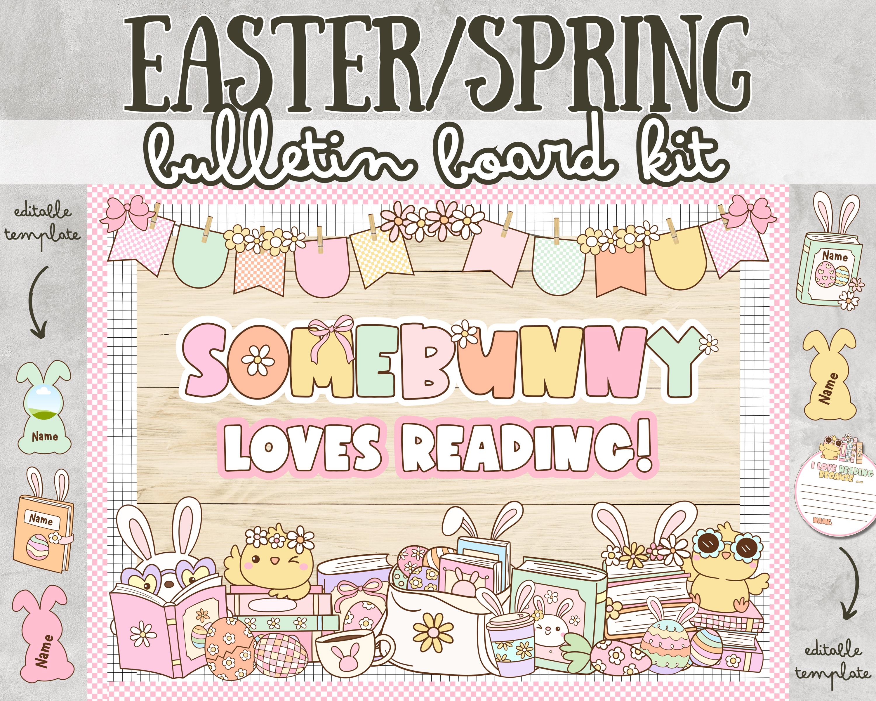Reading Easter Bulletin Board Ideas Spring April March Bulletin Board ...