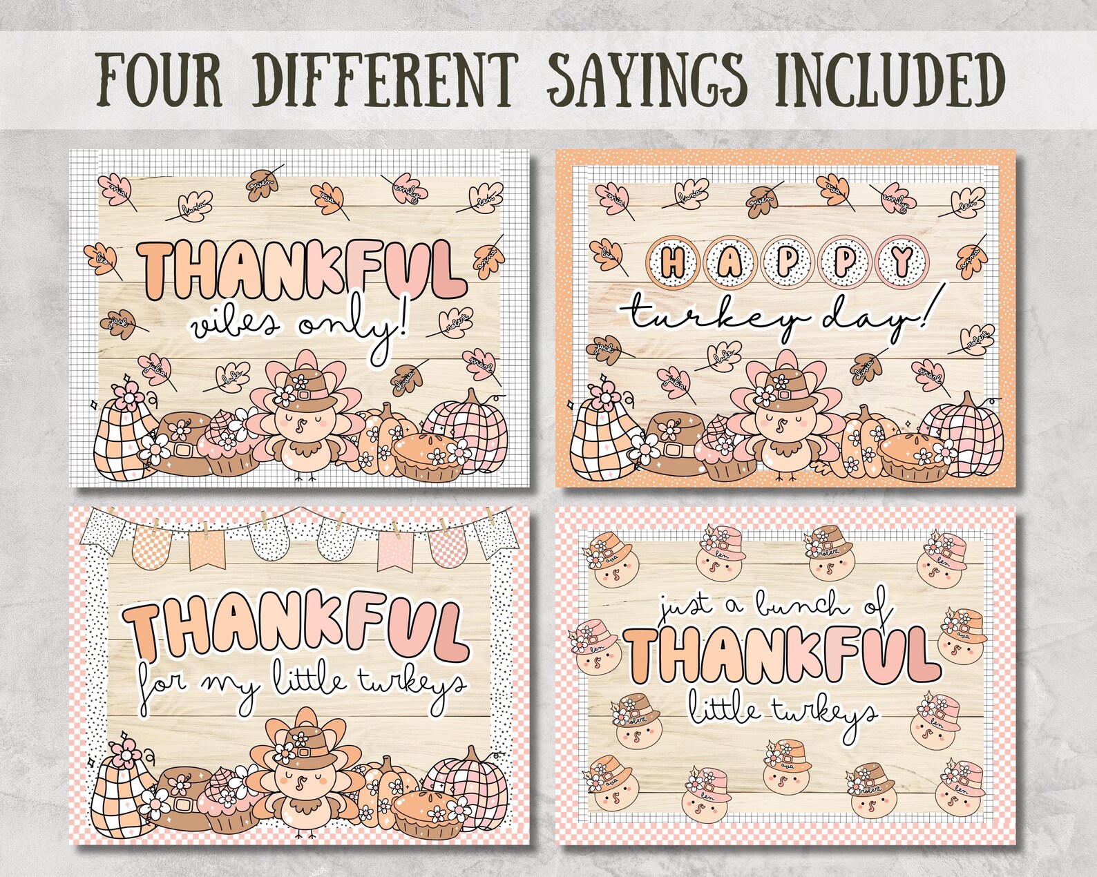 Thanksgiving Bulletin Board Kit Fall Bulletin Board November Bulletin ...