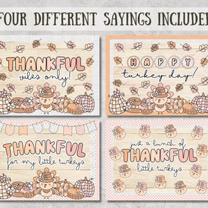 Thanksgiving Bulletin Board Kit Fall Bulletin Board November Bulletin ...