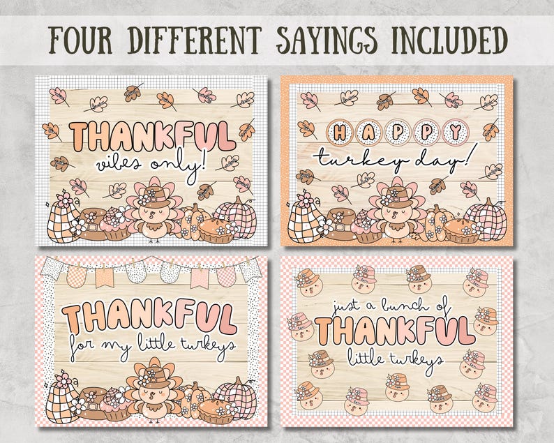 Thanksgiving Bulletin Board Kit Fall Bulletin Board November Bulletin ...