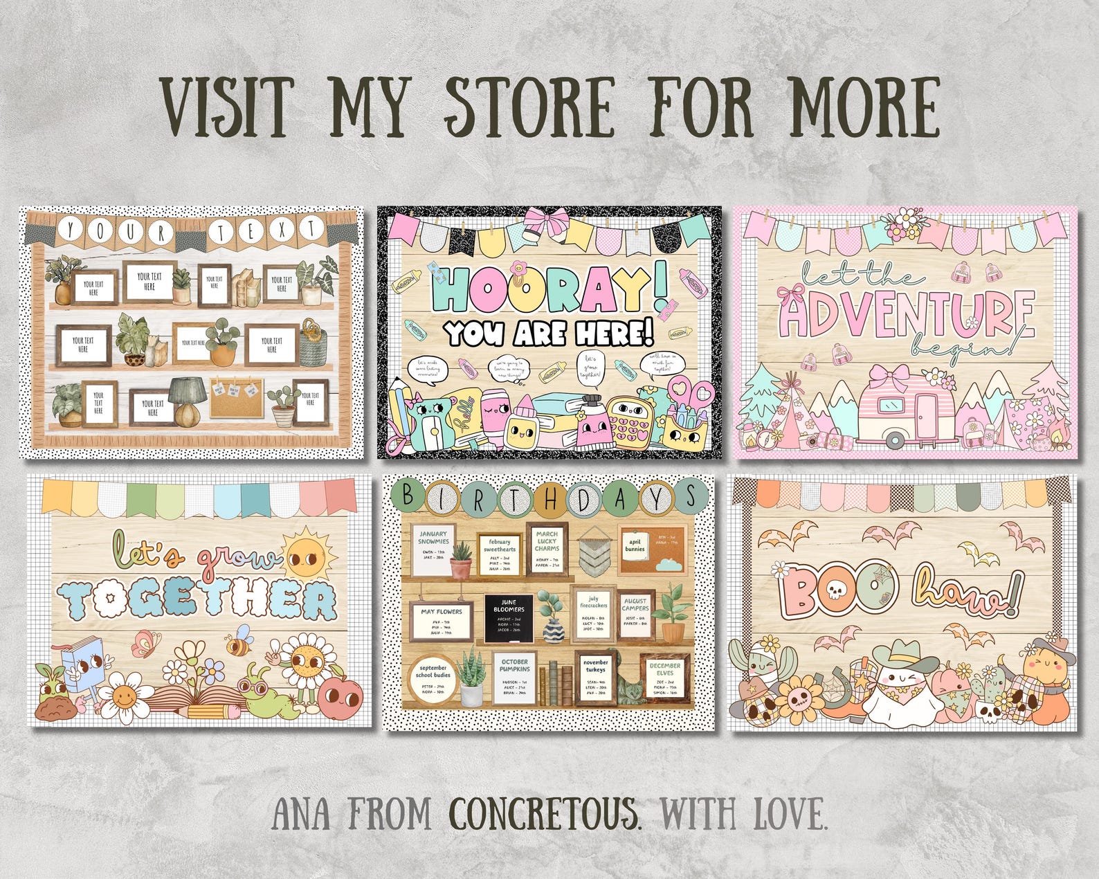 Welcome Back to School Bulletin Board Kit Ideas School Supplies Groovy ...