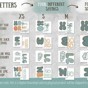 Welcome Back to School Bulletin Board Kit Back to School Decor Groovy ...