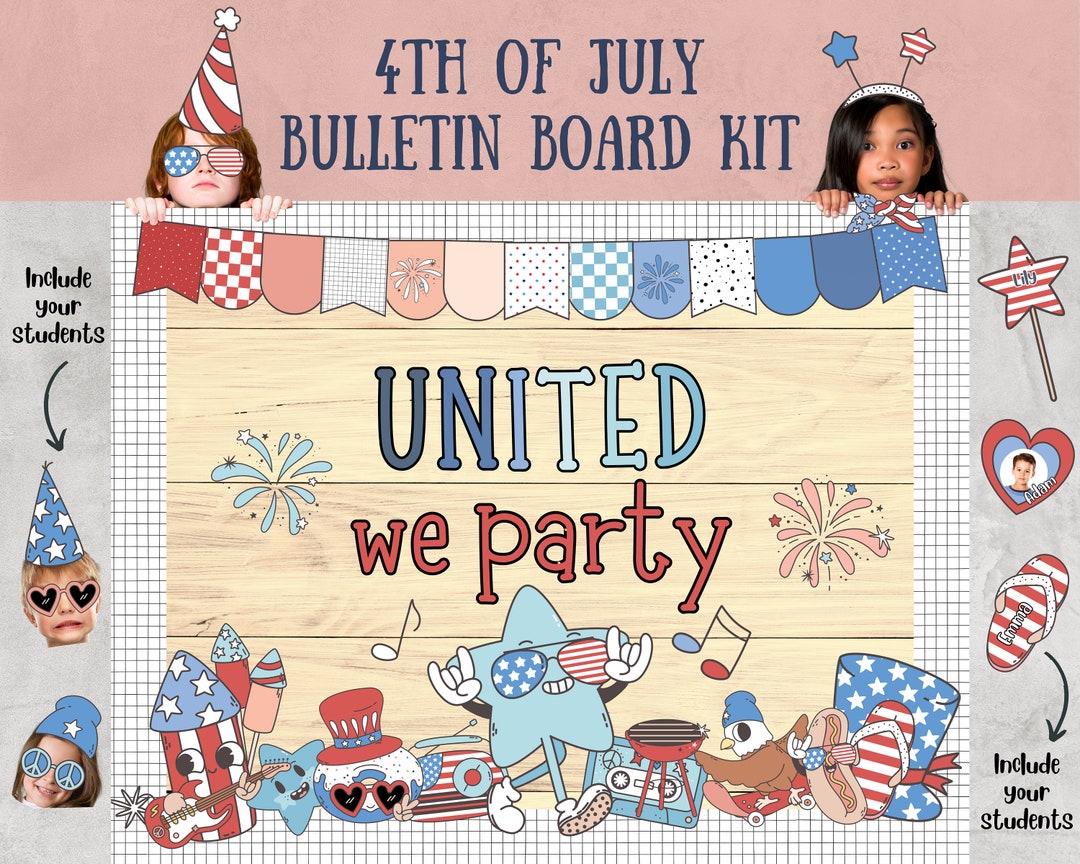4th of July Bulletin Board Kit July Bulletin Board Kit Summer Bulletin ...