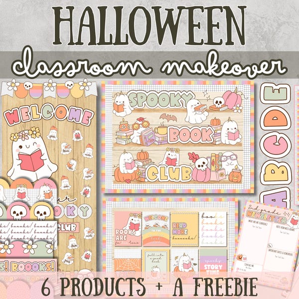 Halloween Classroom Door - Etsy