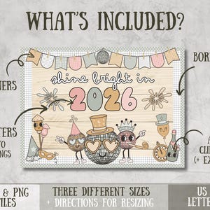 New Years Bulletin Board Kit Decoration Ideas January Winter Classroom ...