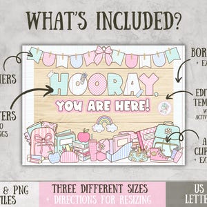 Welcome Back to School Bulletin Board Kit Ideas School Supplies Groovy ...