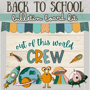 Space Back to School Bulletin Board Kit Welcome Back to School ...