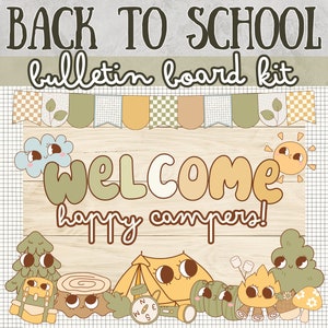 Camping Back to School Bulletin Board Kit Welcome Back to School ...