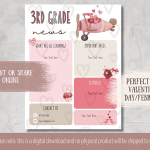 Winter Classroom Newsletter Template Canva Classroom Newsletter for ...