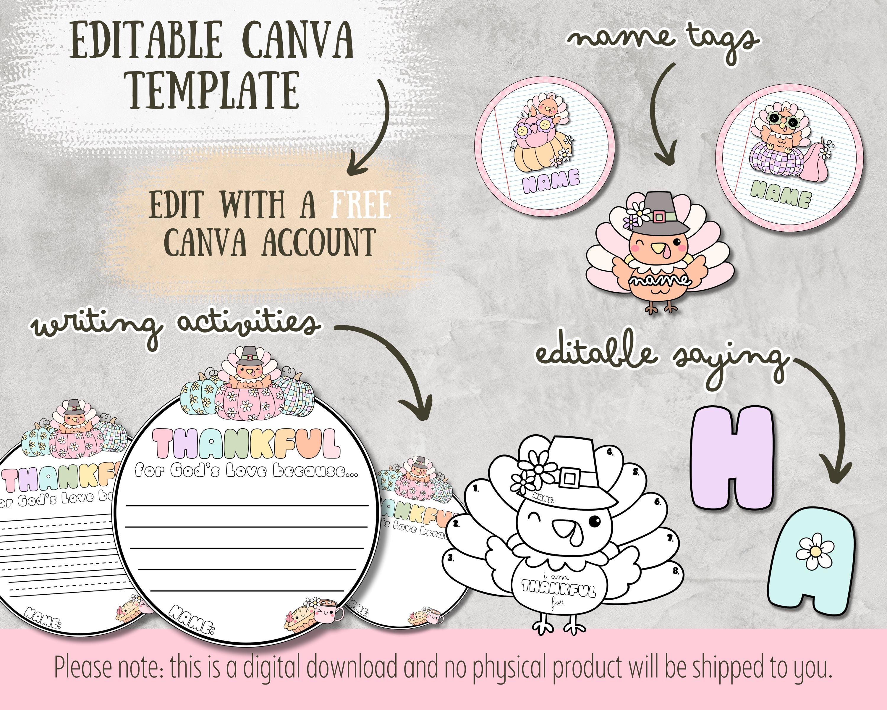 Christian Thanksgiving Bulletin Board Kit Religious Groovy Retro ...