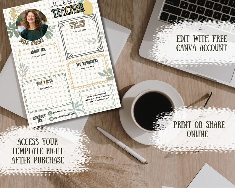 Meet the Teacher Template Editable Meet Your Teacher Letter Meet the ...