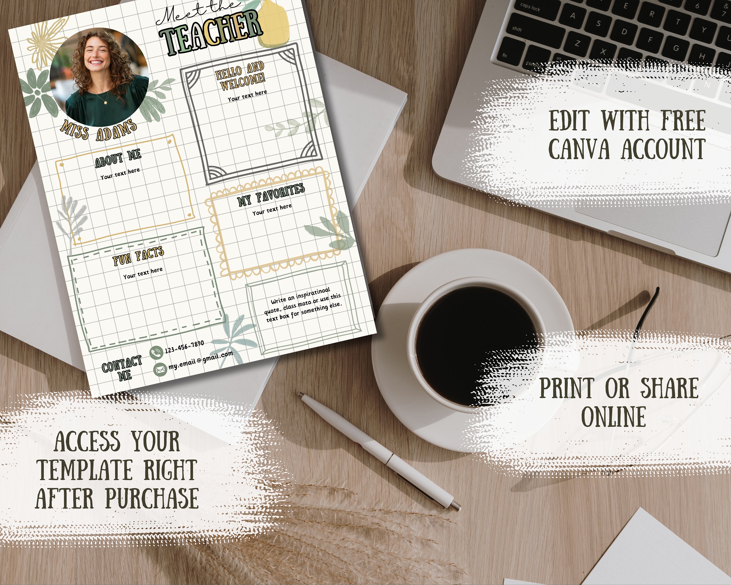 Meet the Teacher Template Editable Meet Your Teacher Letter Meet the ...