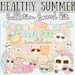 Summer Bulletin Board Ideas Healthy Habits School Nurse Door Decor May ...