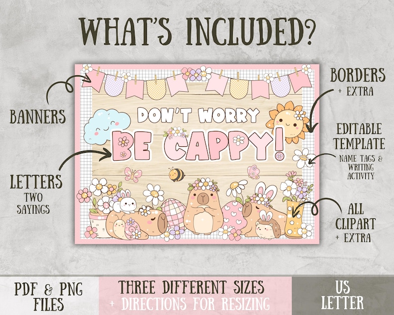 Easter Bulletin Board Ideas Spring April March May Bulletin Board Kit ...