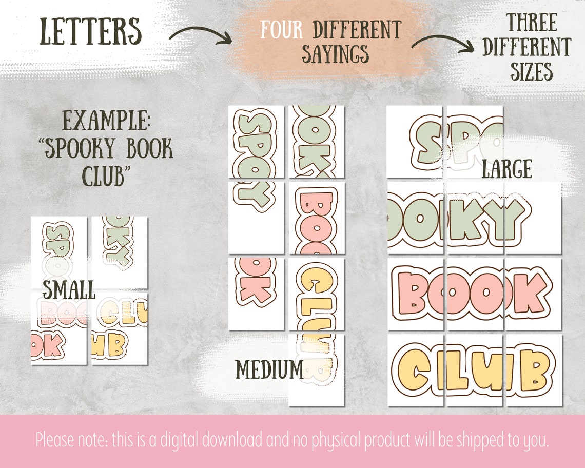 Pastel Halloween Bulletin Board Kit Books Reading October Fall Bulletin ...