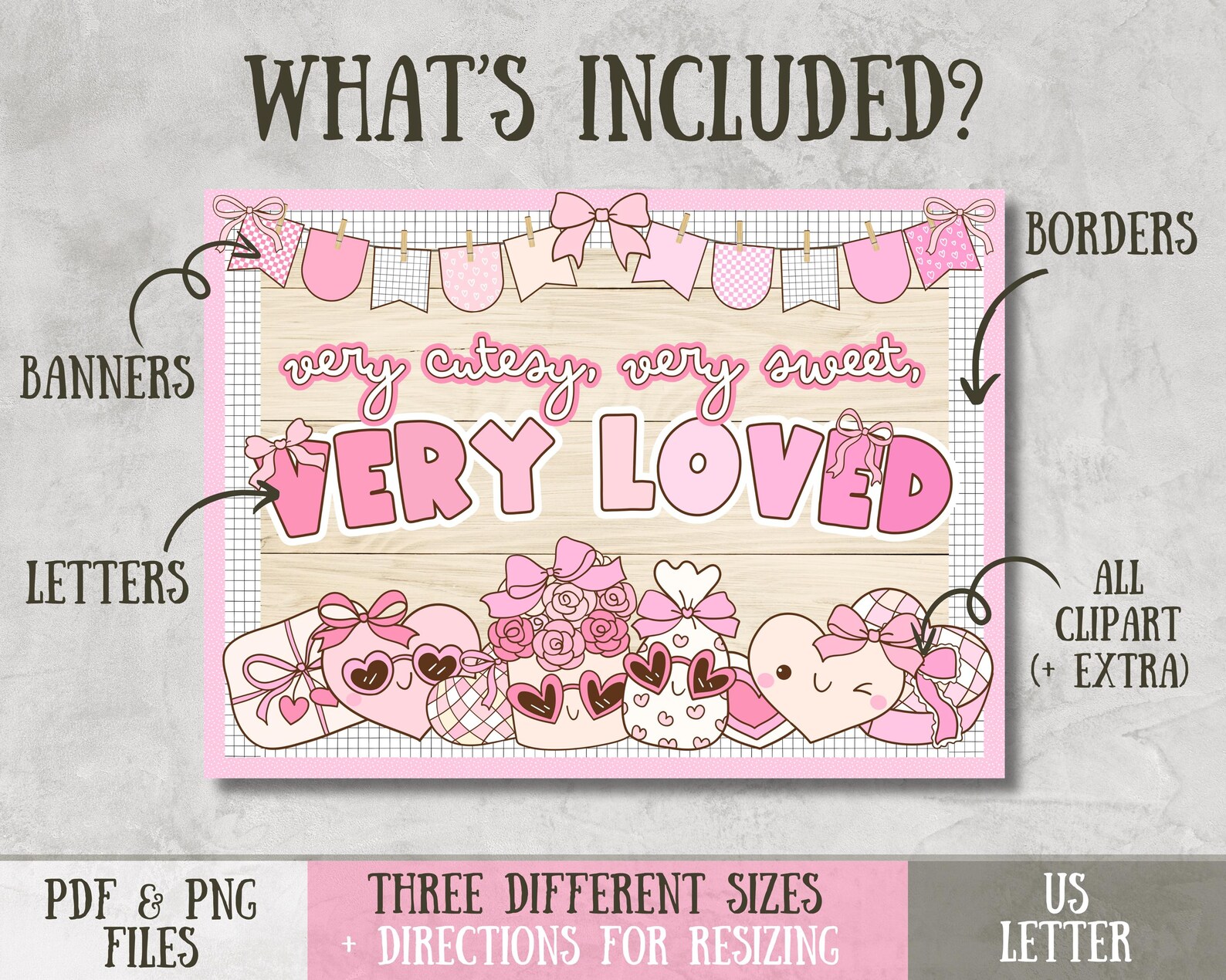 Valentine's Day Bulletin Board Ideas February Bulletin Board Kit ...