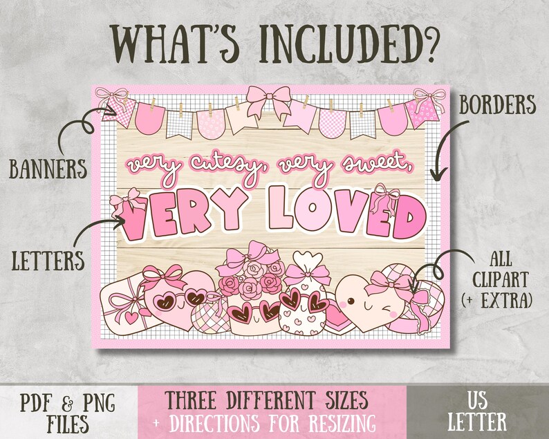 Valentine's Day Bulletin Board Ideas February Bulletin Board Kit ...