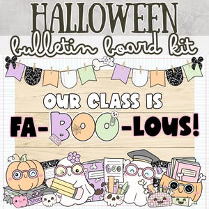 Halloween Bulletin Board Kit Composition Notebook School Supplies ...