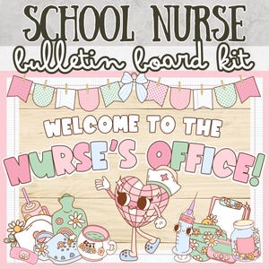 School Nurse Bulletin Board Kit Welcome Back to School August September ...