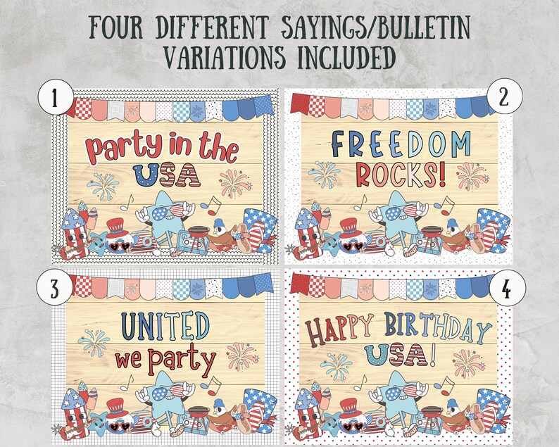 4th of July Bulletin Board Kit July Bulletin Board Kit Summer Bulletin ...
