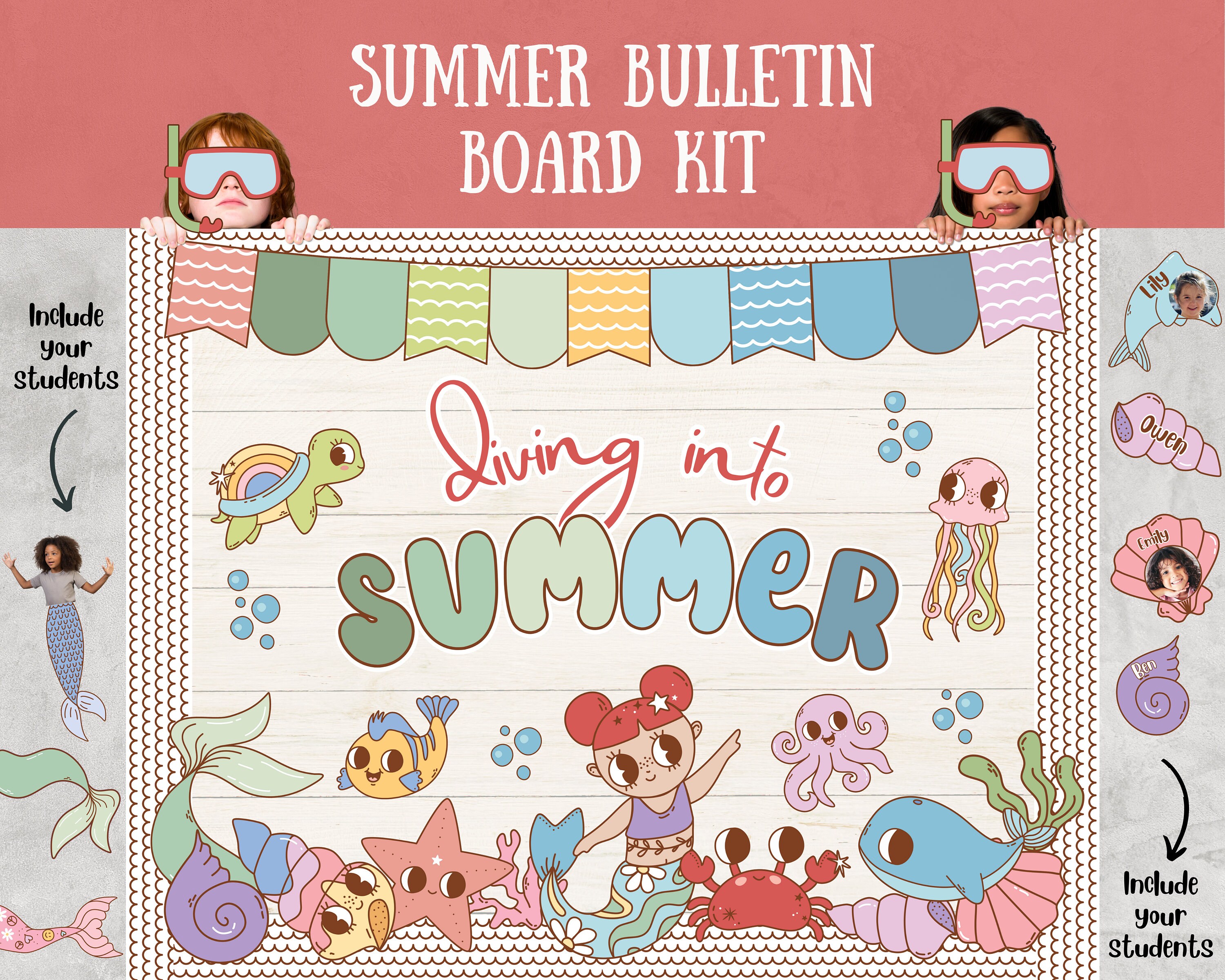 Summer Bulletin Board Kit End of the Year Bulletin Board Kit May ...