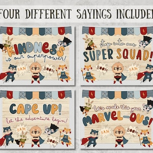 Superheroes Back to School Bulletin Board Kit Welcome Back to School ...
