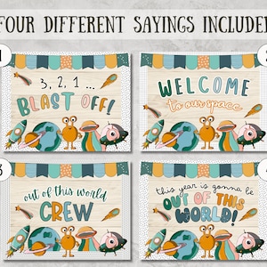 Space Back to School Bulletin Board Kit Welcome Back to School ...