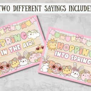 Spring Easter Bulletin Board Ideas April March Bulletin Board Kit Door ...