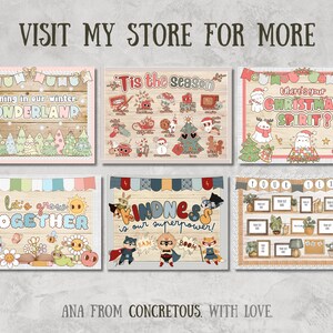 Western Christmas Bulletin Board Kit December Winter Bulletin Board Kit ...